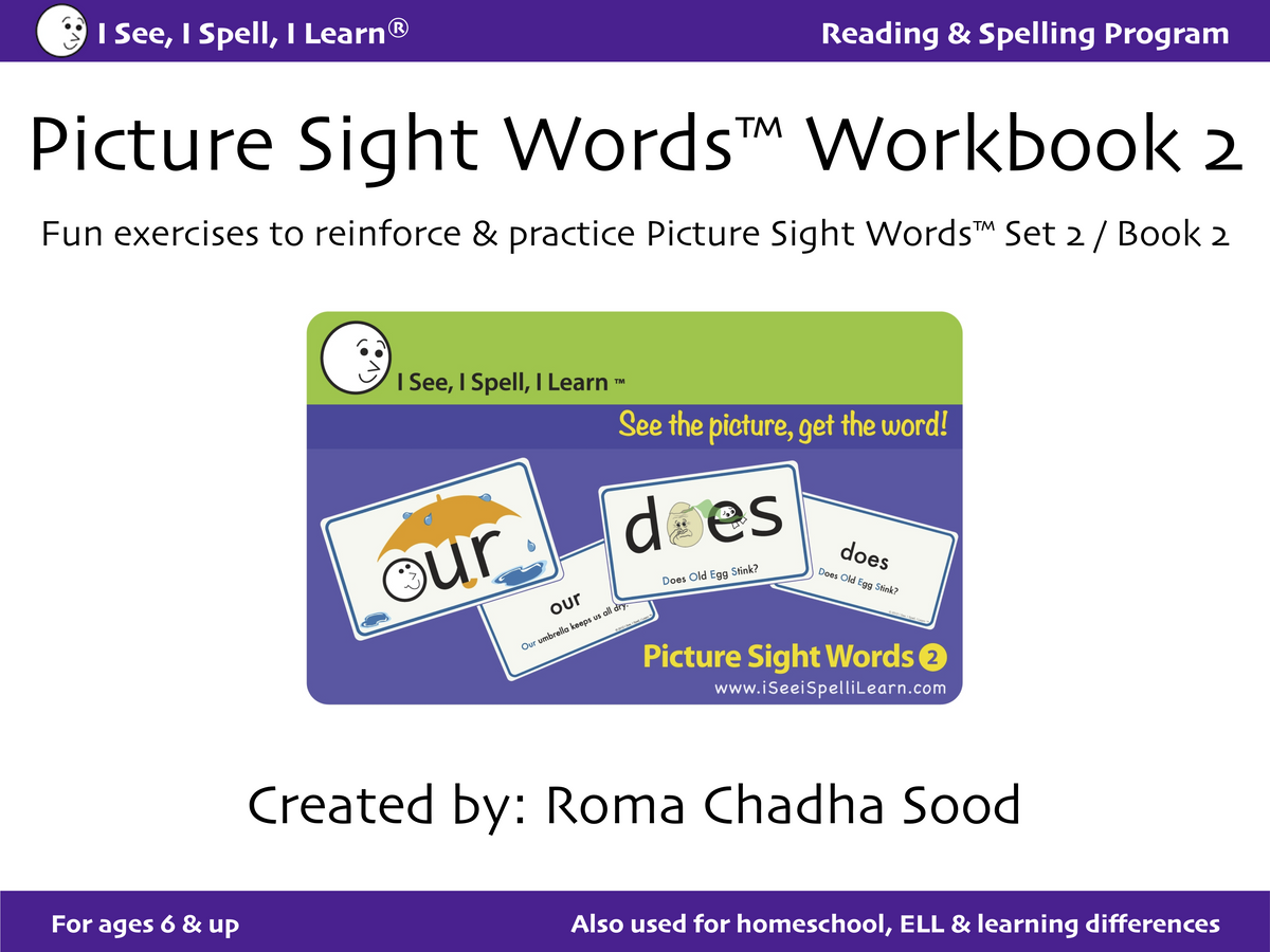 Picture Sight Words™ eWorkbooks - Sets 1, 2, 3 (Digital Purchase & Dow ...